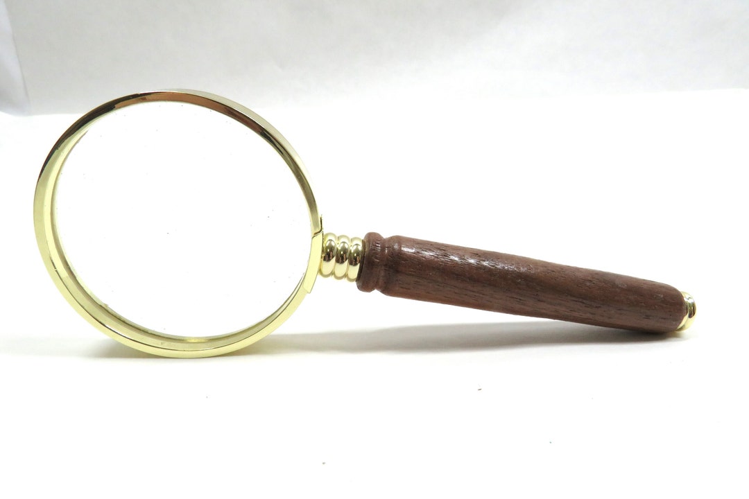 Magnifying Glass Hand Turned Wood Handle - Etsy
