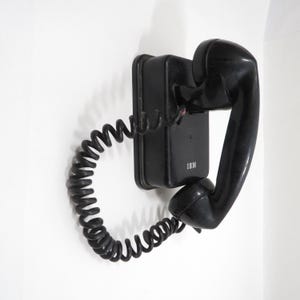 IBM Telephone Black Vintage Office Desk Collectible - Etsy