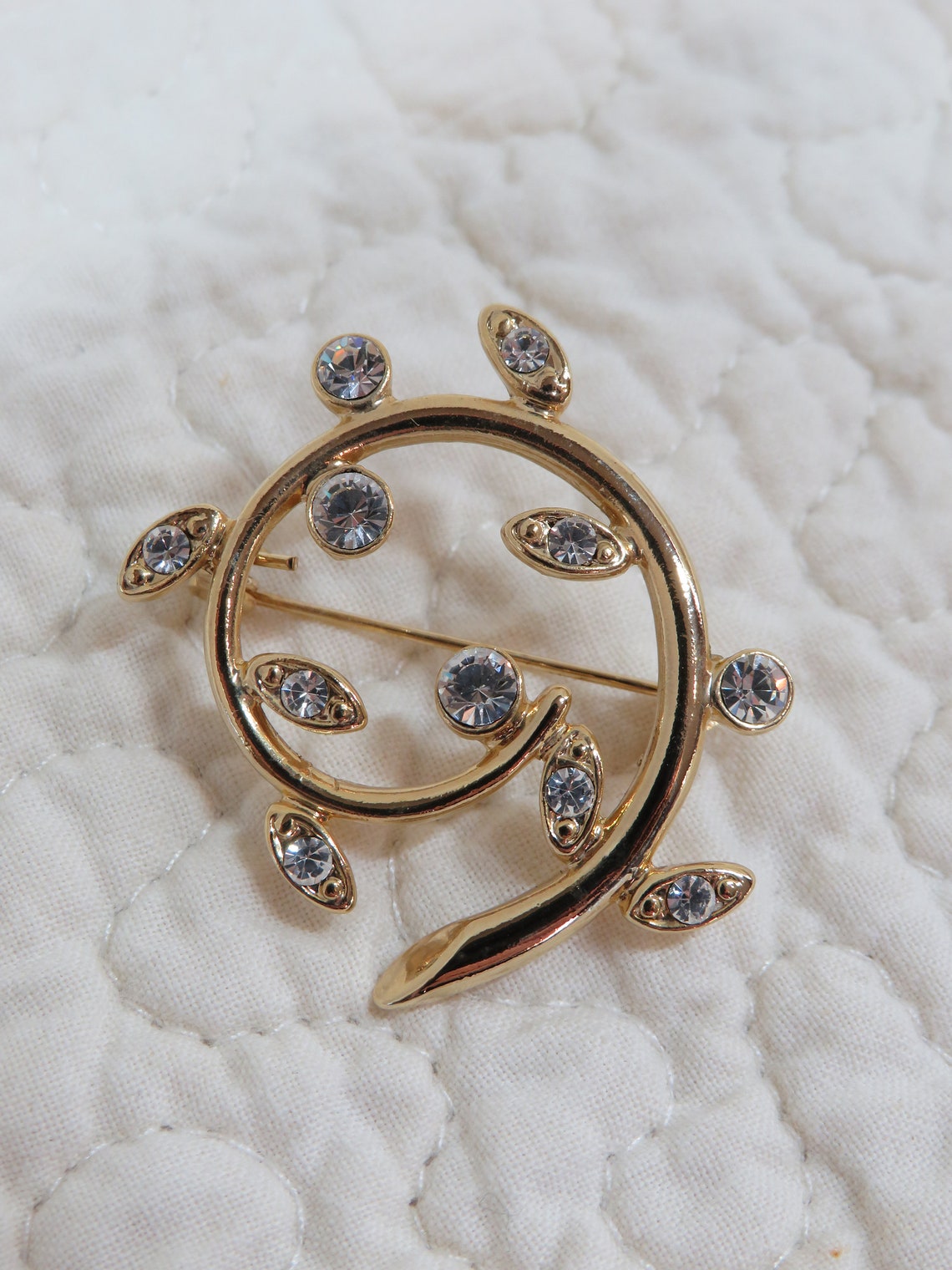 Brooch Anne Klein signed Vintage | Etsy