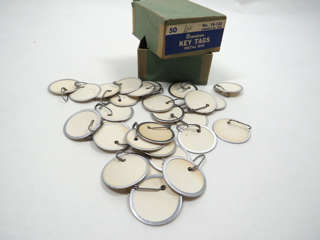 14 Key Tags Dennison Mid Century Vintage Collectible - Etsy