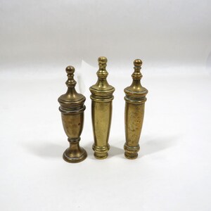 3 Light Lamp Finials Vintage Colonial Home Decoration - Etsy