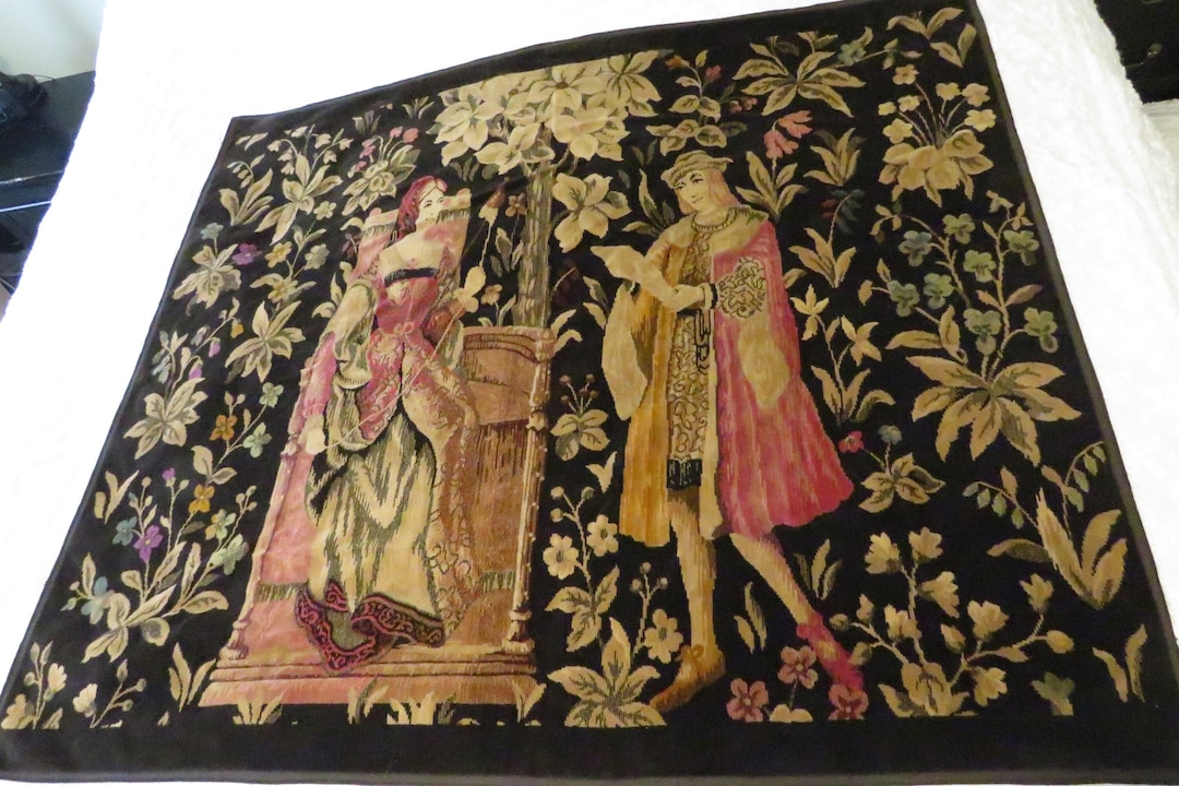 Velvet Tapestry Rug Wall Hanging Vintage - Etsy