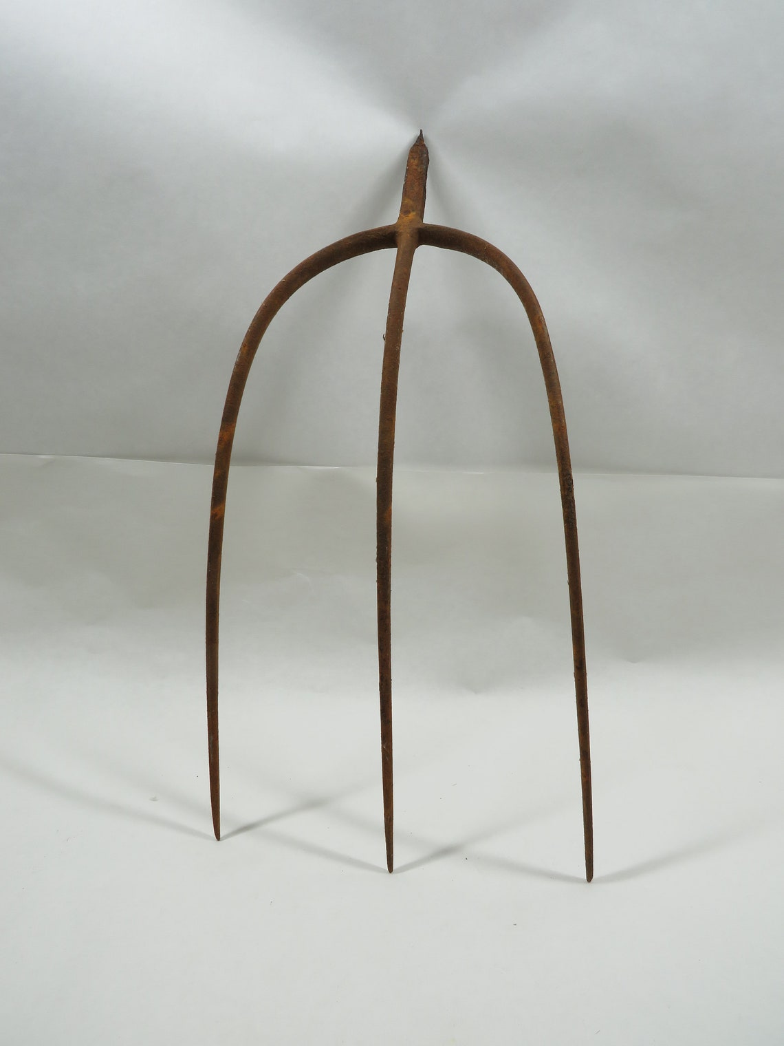Pitch Fork 3 Tine Rusted Antique - Etsy