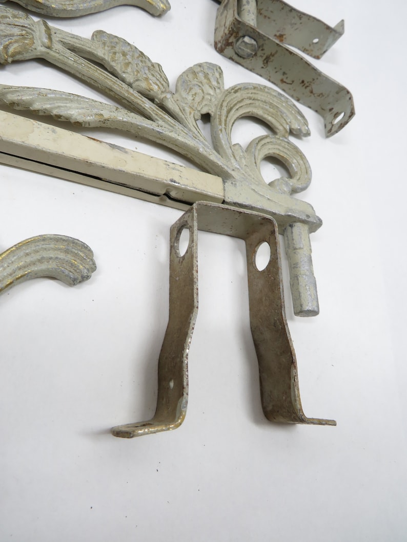 4 Swing Arm Drapery Rods and Brackets Antique Victorian - Etsy