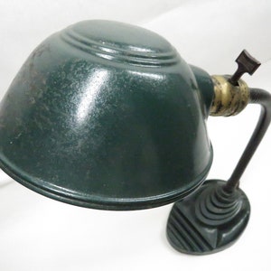 Desk Lamp Gooseneck MCM Green Metal Vintage - Etsy