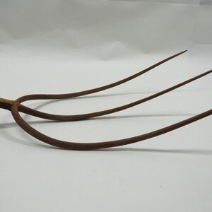 Pitch Fork 3 Tine Rusted Antique - Etsy