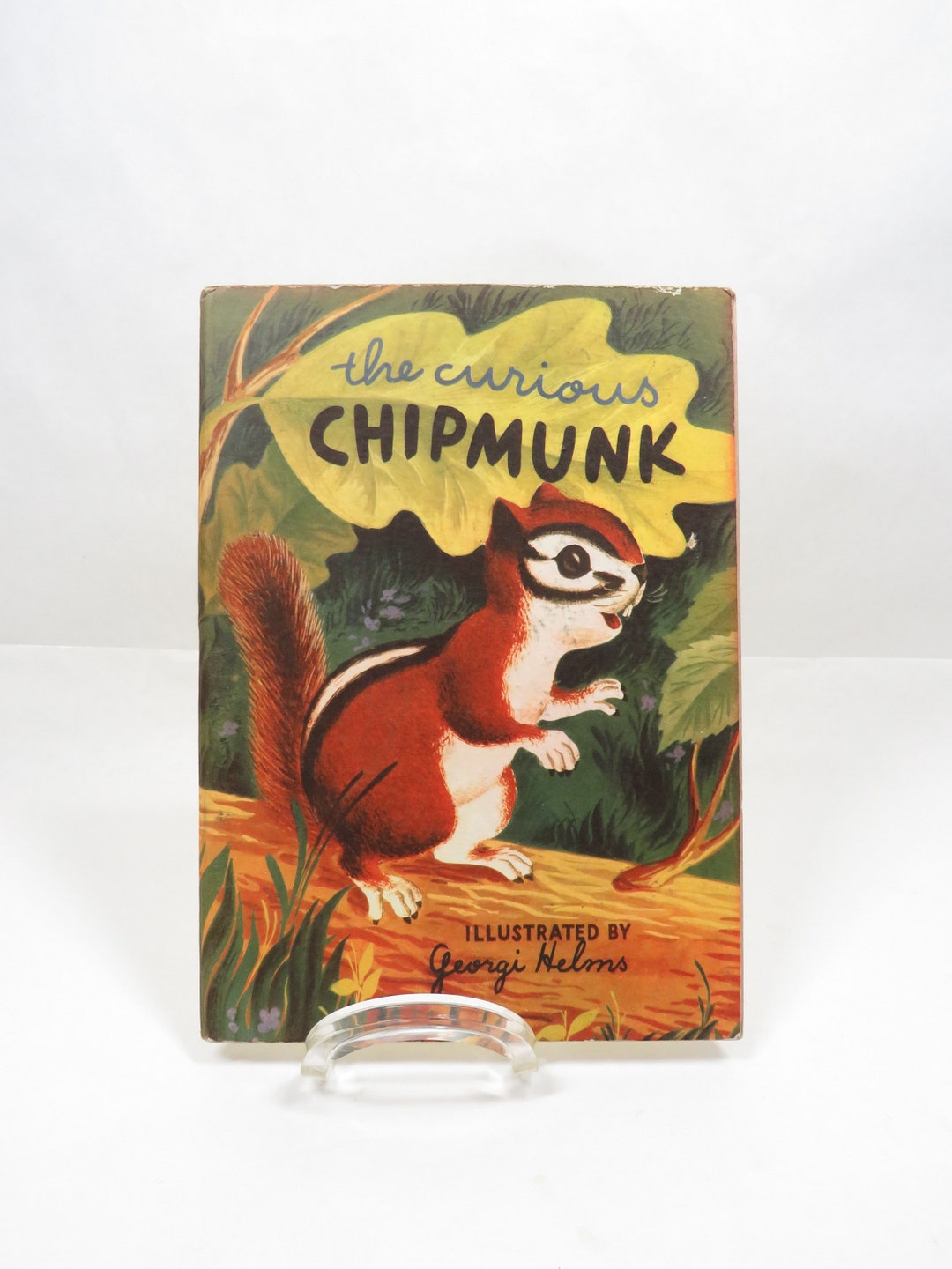 Book Curious Chipmunk Illustrated by Georgi Helms Vintage 1946 by Pied ...