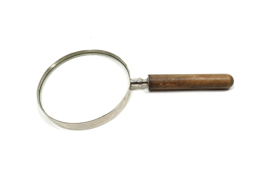 Magnifying Glass With Wood Handle Vintage - Etsy