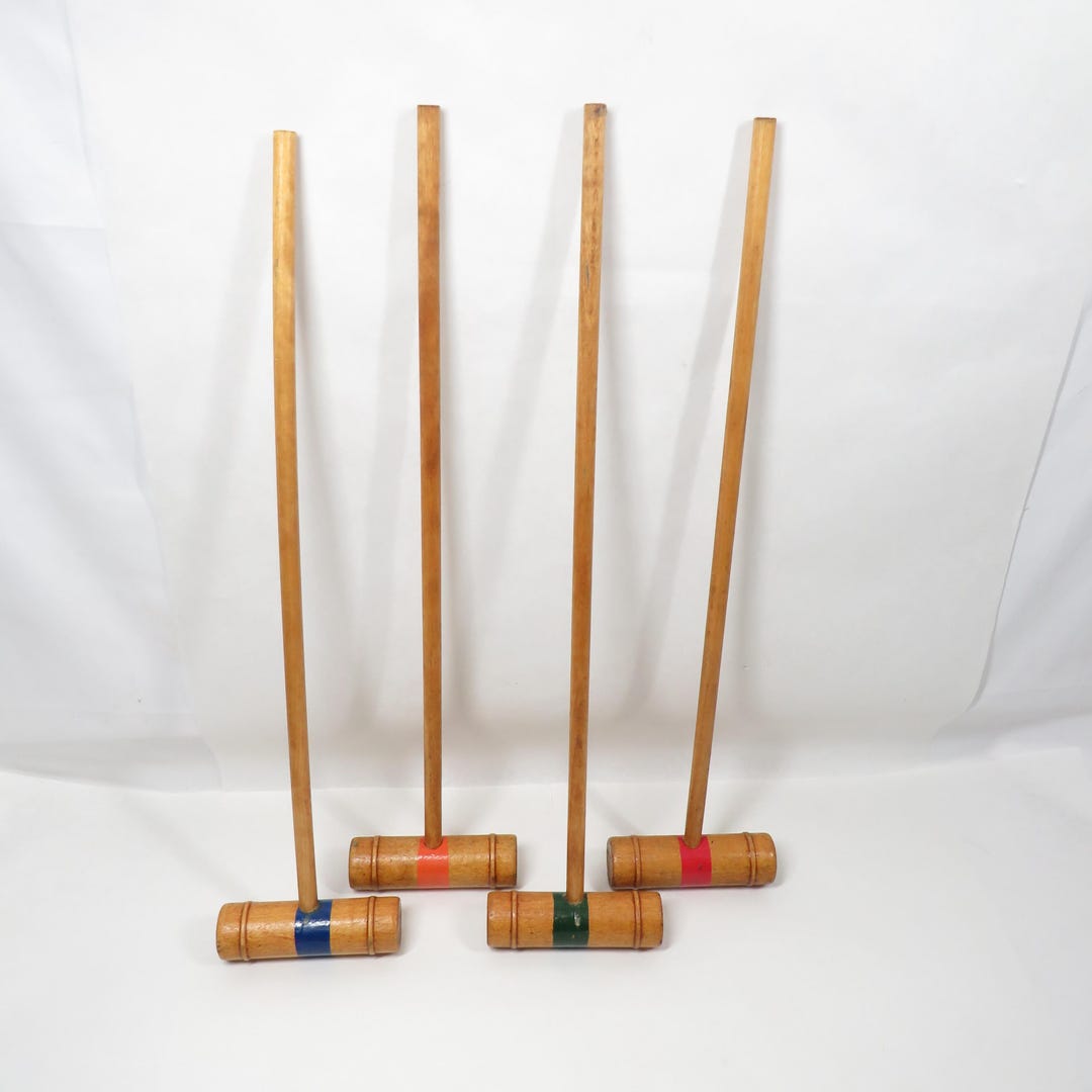 4 Croquet Mallets Children's Size Vintage Sport Collectible - Etsy