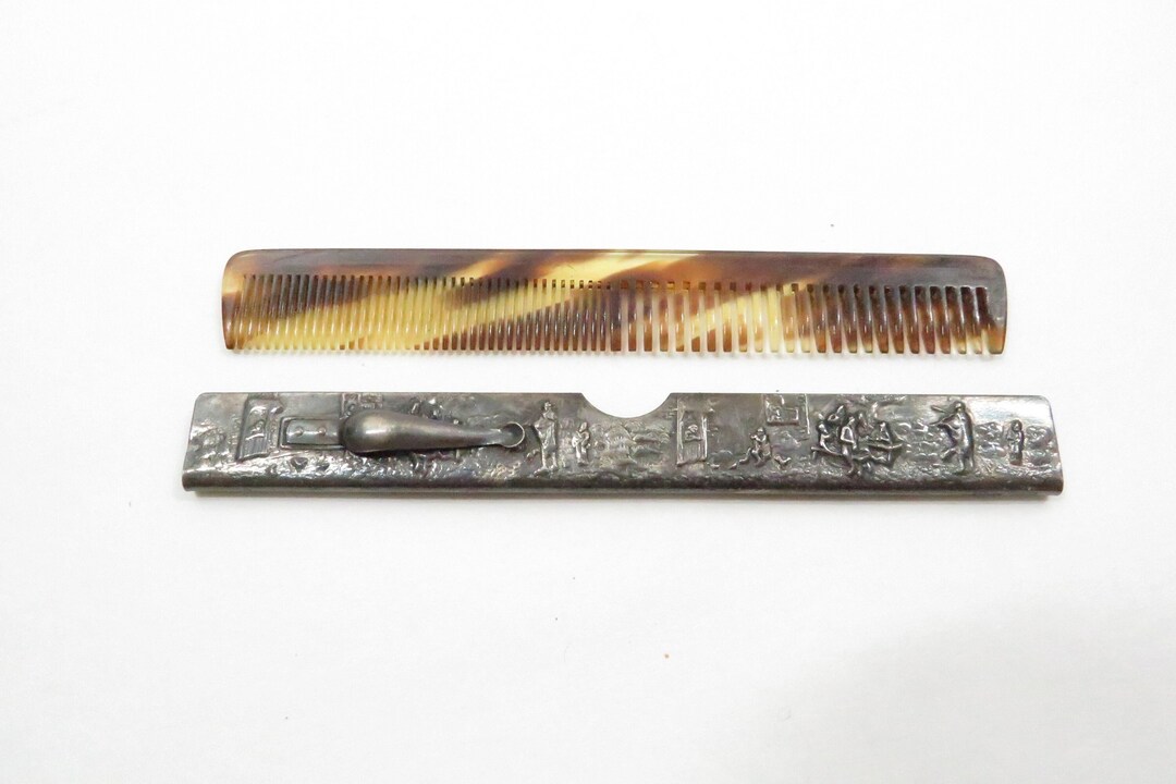 Comb and Case With Pocket Clip Vintage - Etsy