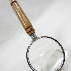 Magnifying Glass Hand Turned Wood Handle - Etsy