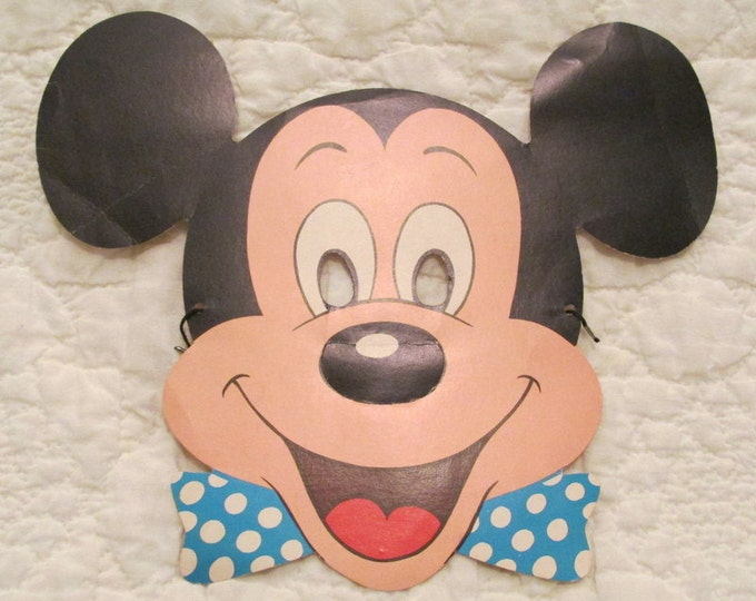 Vintage Mickey Mouse Mask Advertisement Given Out by Eastern Airlines ...