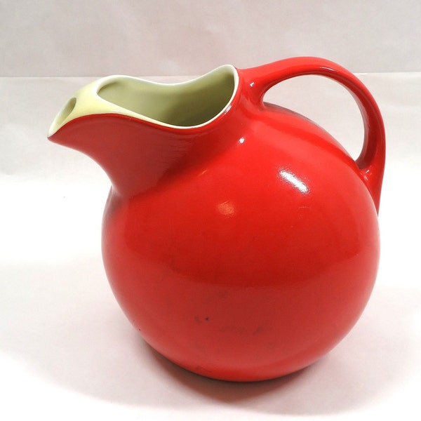 Red Ceramic Pitcher - Etsy