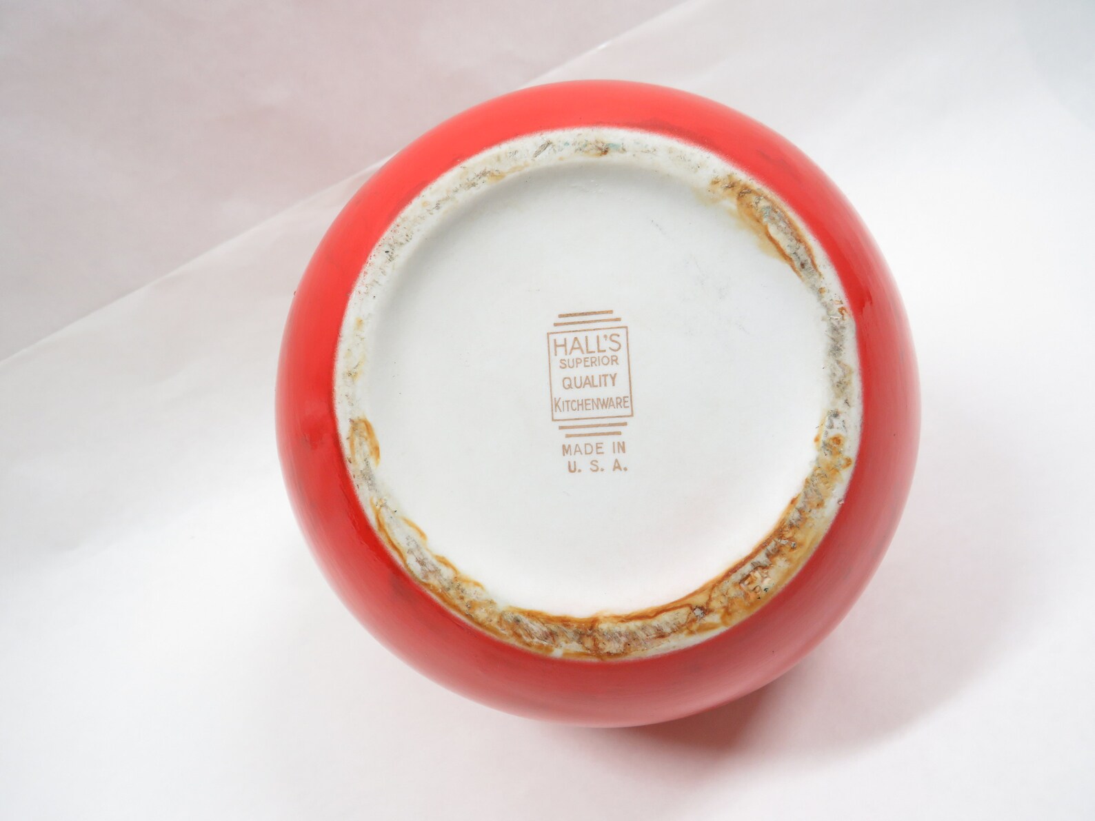 Hall's Kitchenware Red Ceramic Pitcher Vintage - Etsy