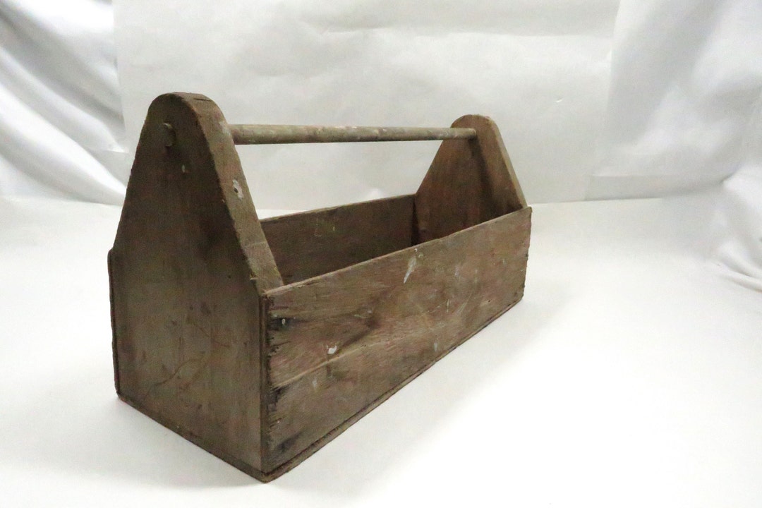 Tool Caddy Storage Wood Vintage - Etsy