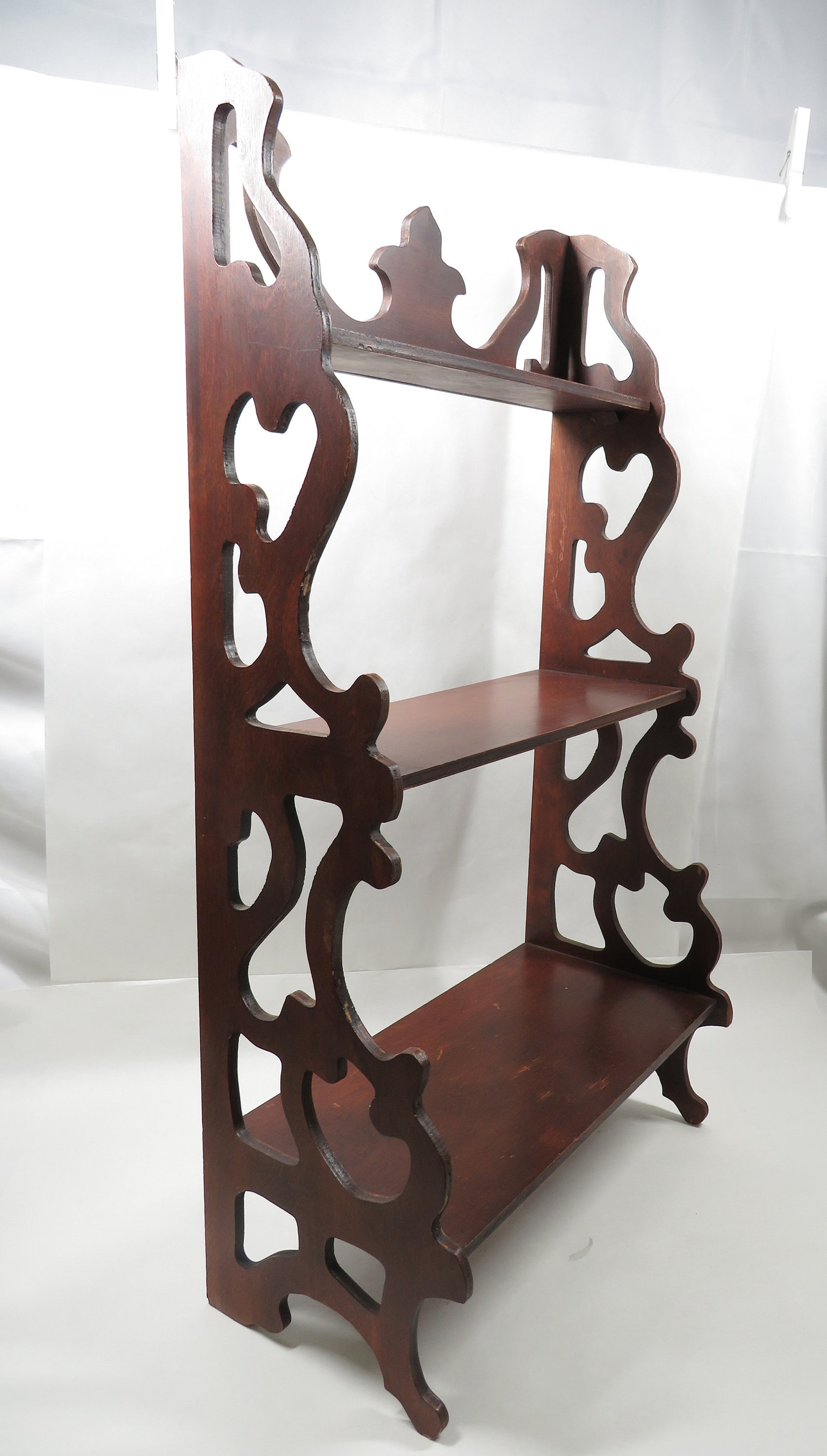 Shelf Chippendale Style Wood Vintage - Etsy