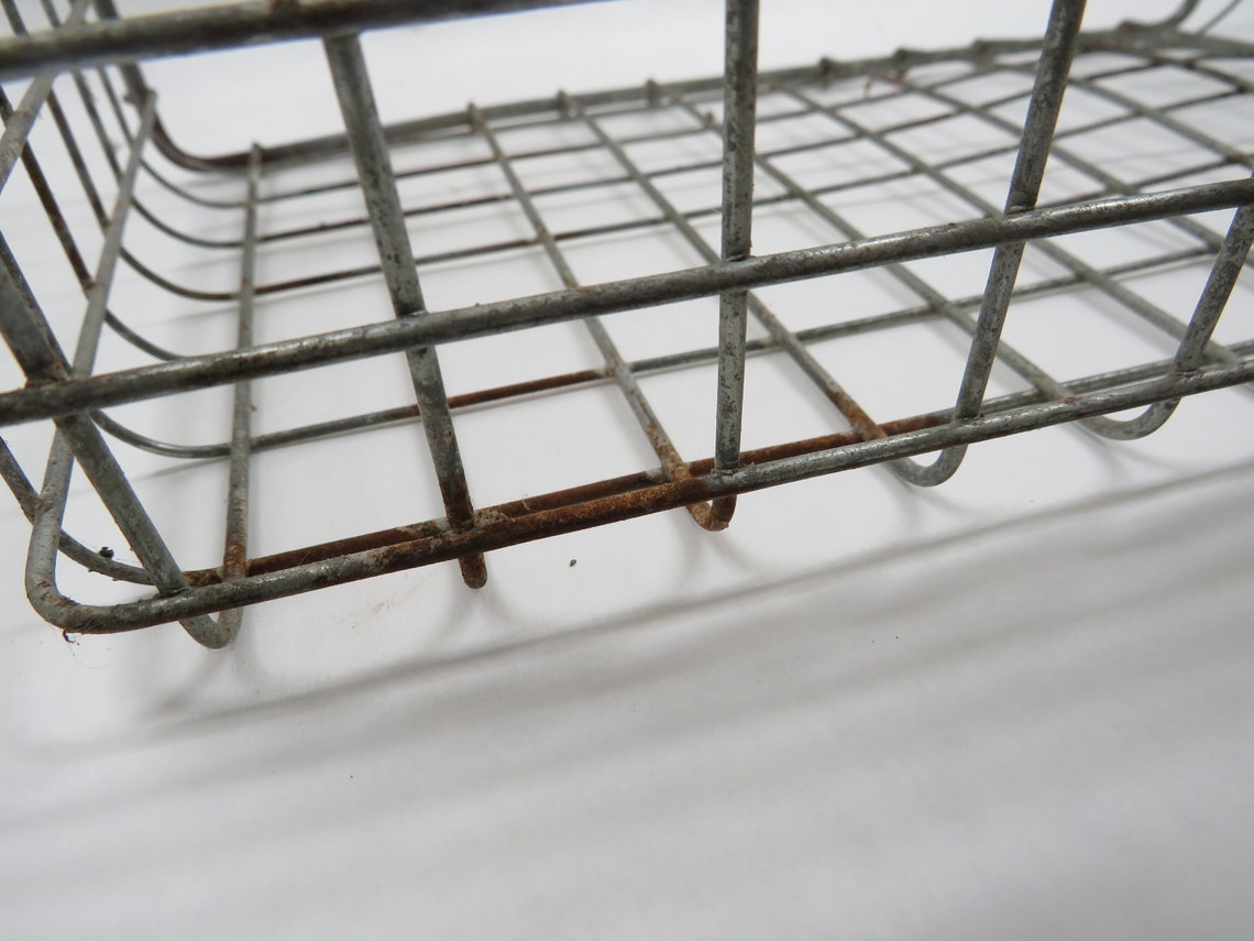 Metal Wire Locker Basket Vintage - Etsy