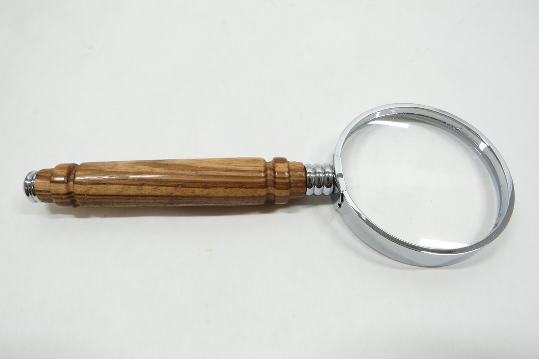 Magnifying Glass Hand Turned Wood Handle - Etsy