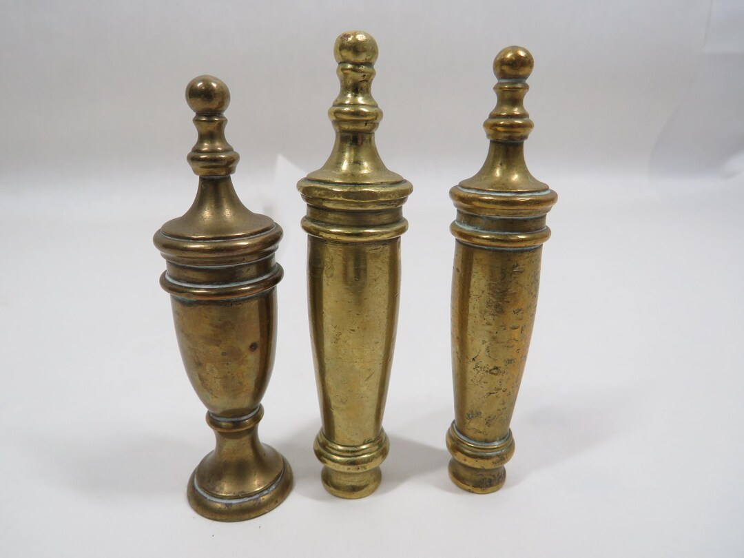 3 Light Lamp Finials Vintage Colonial Home Decoration - Etsy