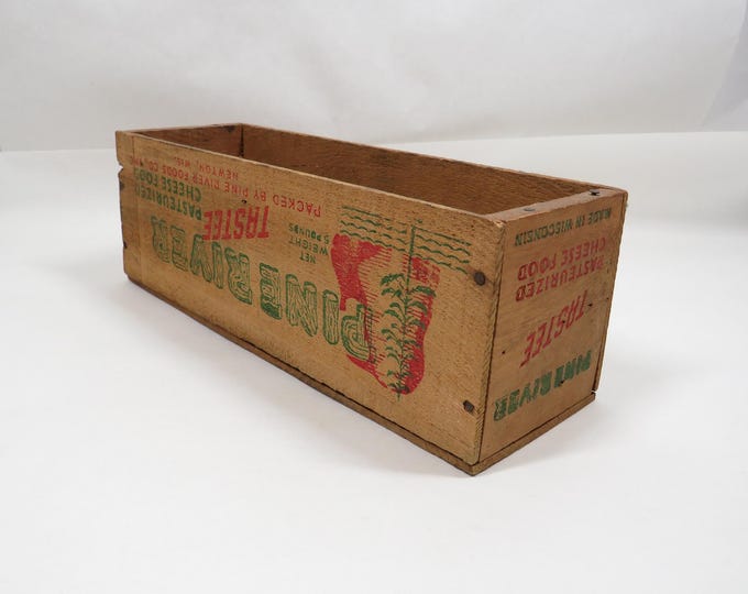 Wood Box Cheese Pine River Storage Collectible Vintage - Etsy