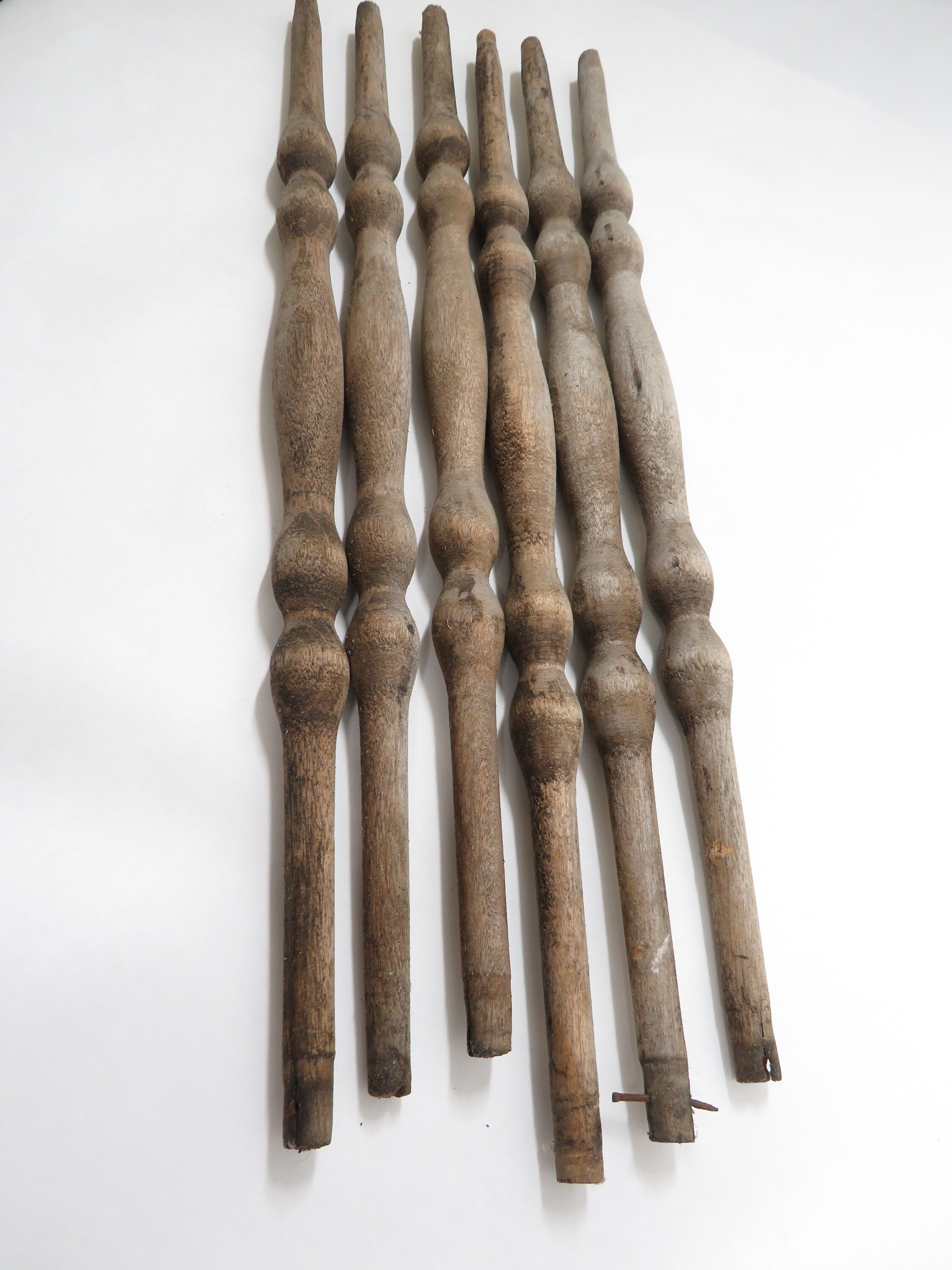 6 Dowels Shaped Wood Vintage - Etsy