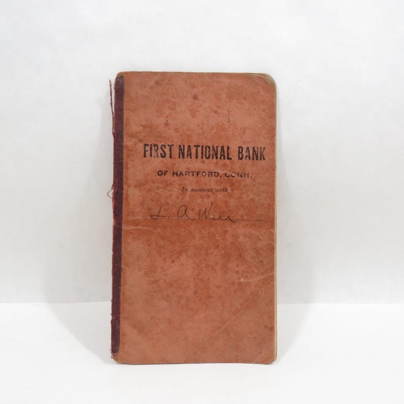 Bank Ledger Book Savings Account Antique 1894 Through 1900 Handwritten ...