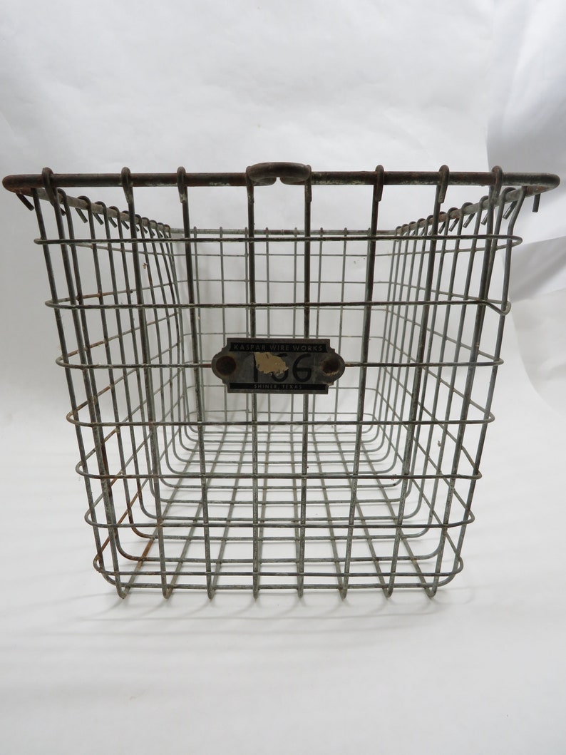 Metal Wire Locker Basket Vintage - Etsy