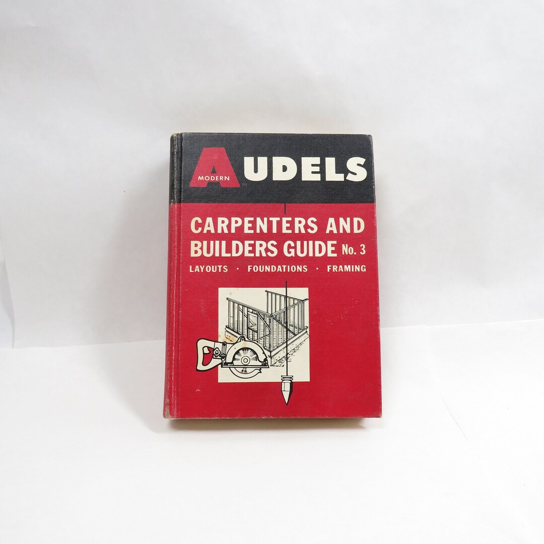Audels Carpenter and Builder Guide No 3 Vintage 1965 - Etsy
