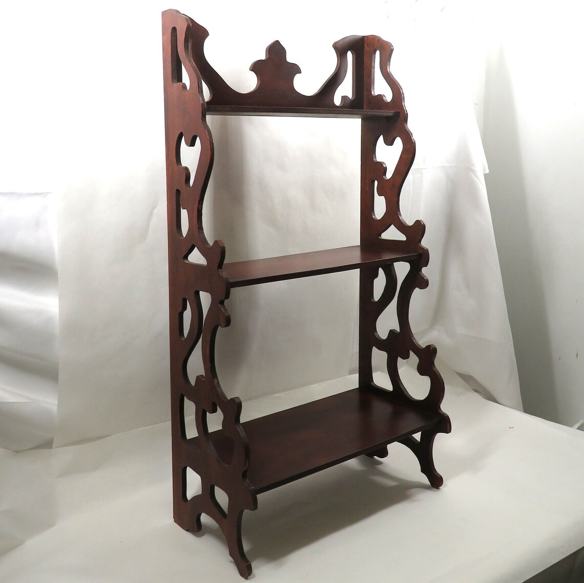 Shelf Chippendale Style Wood Vintage - Etsy