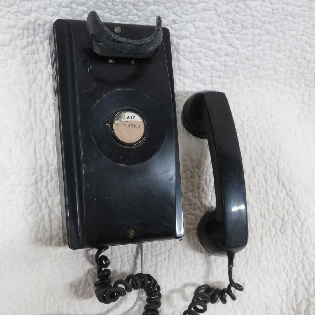 Telephone Wall Mount Western Electric Vintage - Etsy