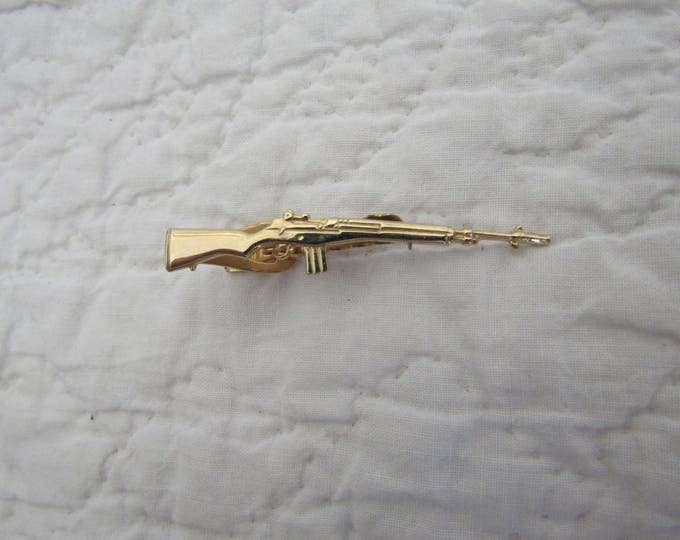 Vintage Rifle Tie Clip 1970's Marked Myers Co Wallingford Conn - Etsy