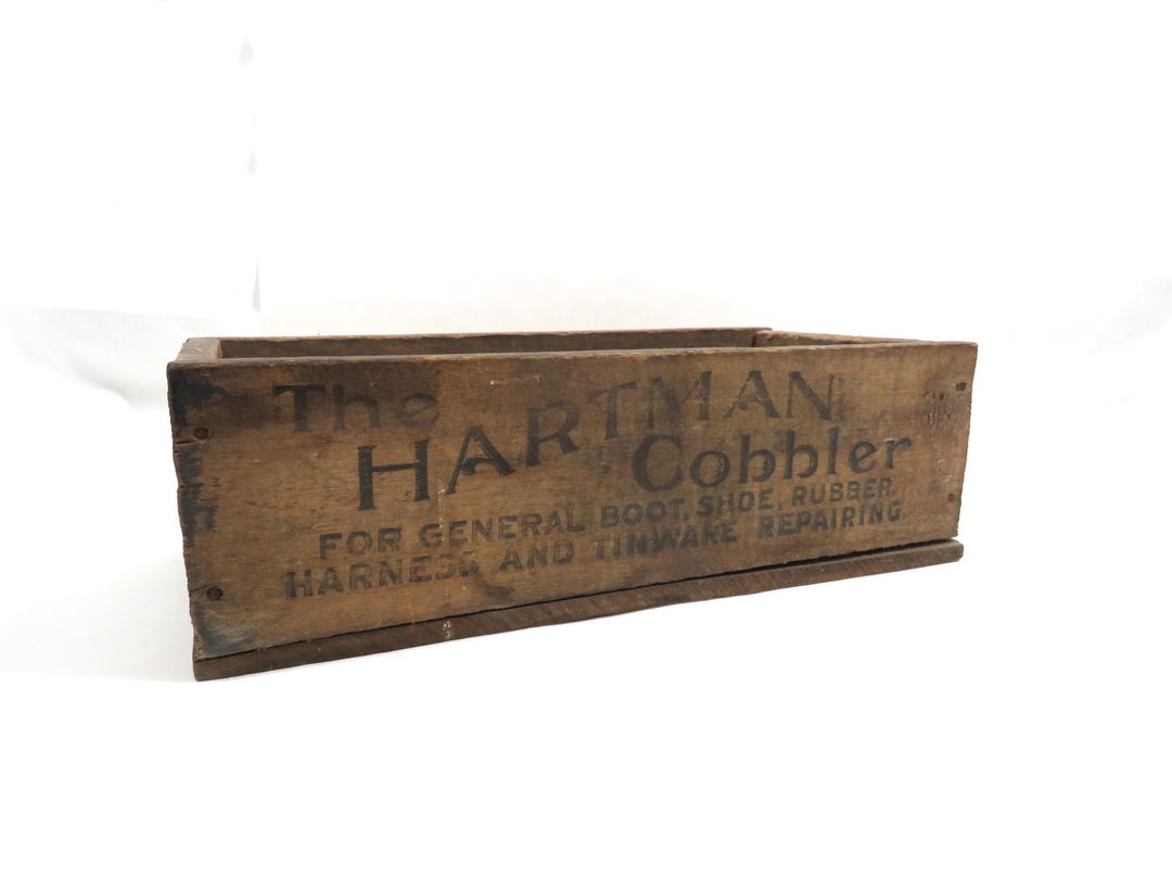 Wood Box Advertising Storage Antique Crate - Etsy