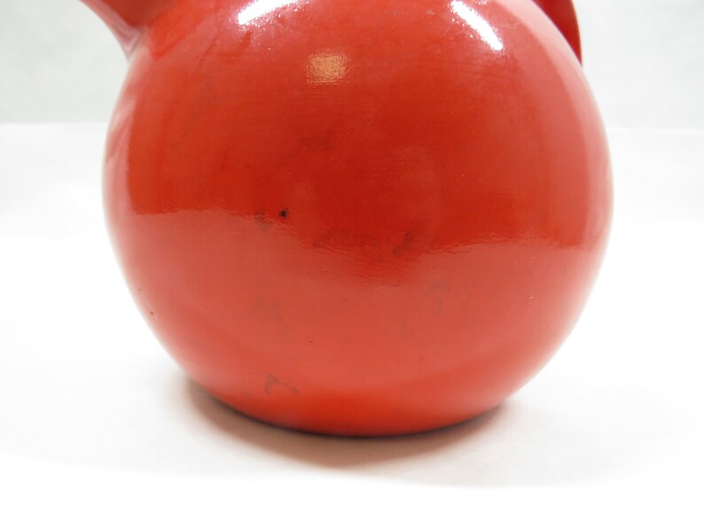 Hall's Kitchenware Red Ceramic Pitcher Vintage - Etsy