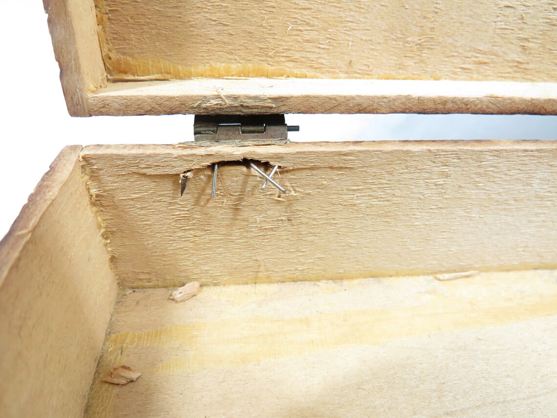 Flemish Art Pyrography Box Floral Design Vintage - Etsy