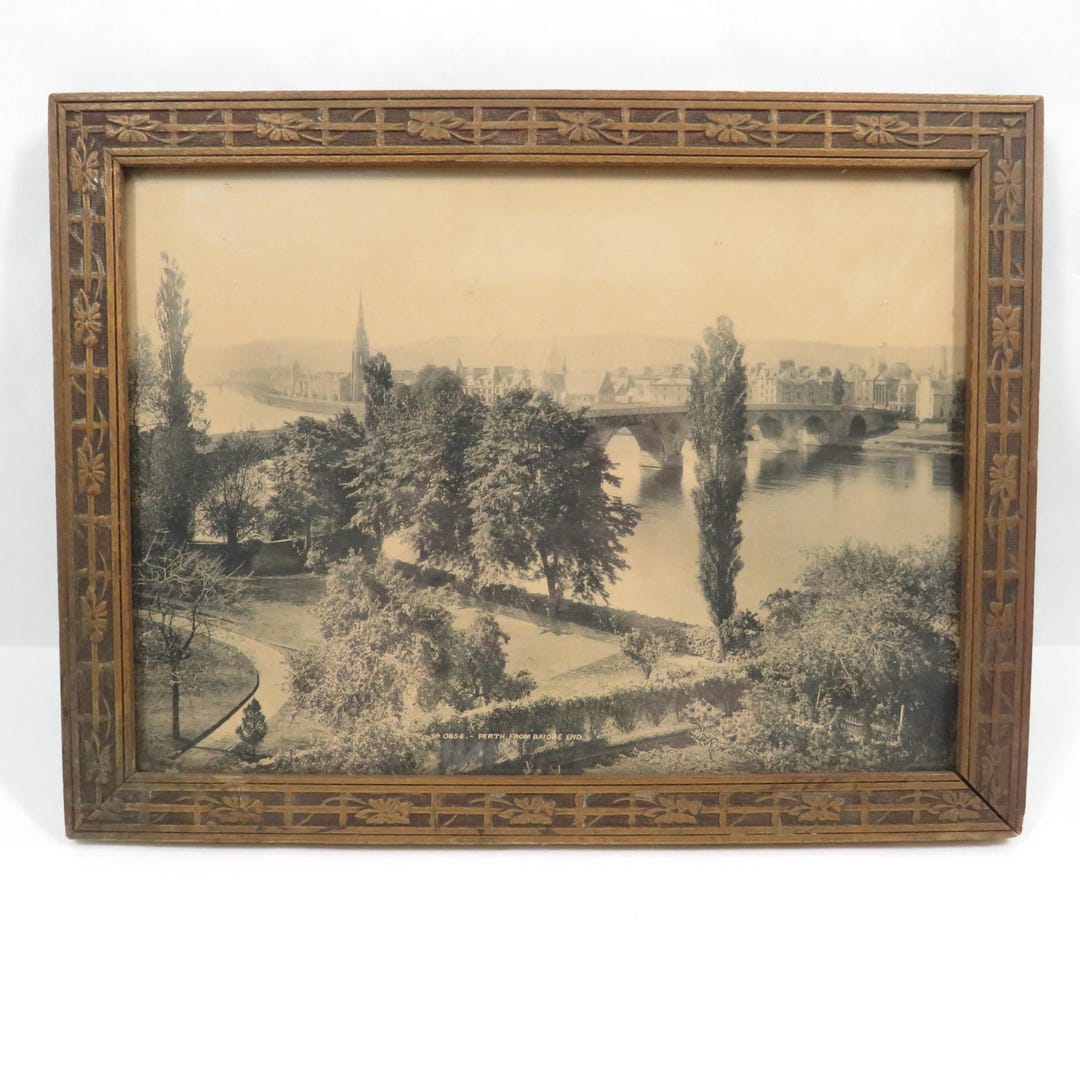 Picture Wood Frame Landscape Print Vintage Wall Decor Print - Etsy
