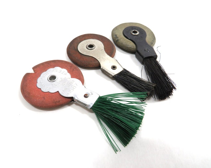 3 Wheel Erasers and Brushes Typewriter Accessories Vintage - Etsy