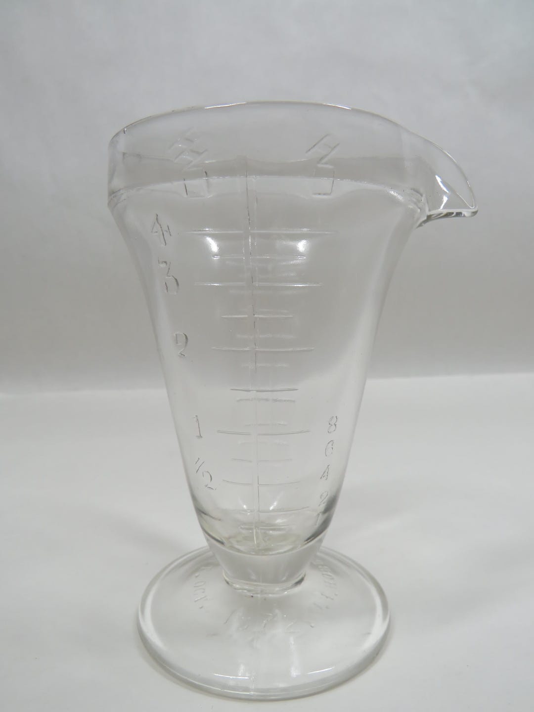 Glass Lab Beaker Etched Measurements in Glass Antique Collectible - Etsy
