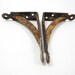 2 Vintage Metal Brackets Vintage - Etsy