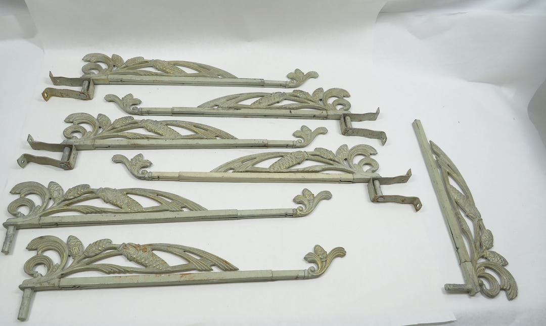 4+ Swing Arm Drapery Rods and Brackets Antique Victorian - Etsy
