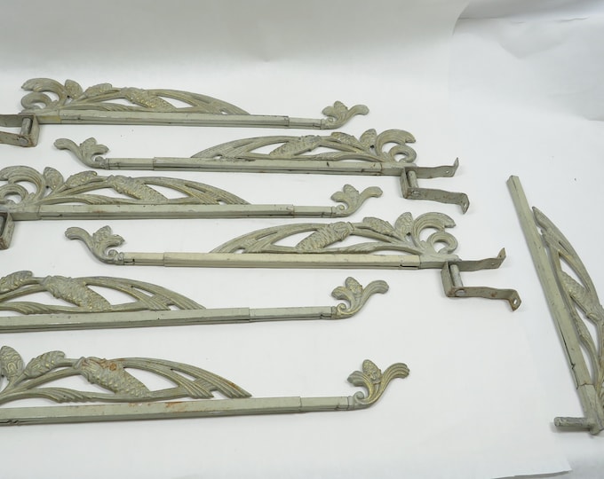 2 Swing Arm Drapery Rods Antique Victorian - Etsy