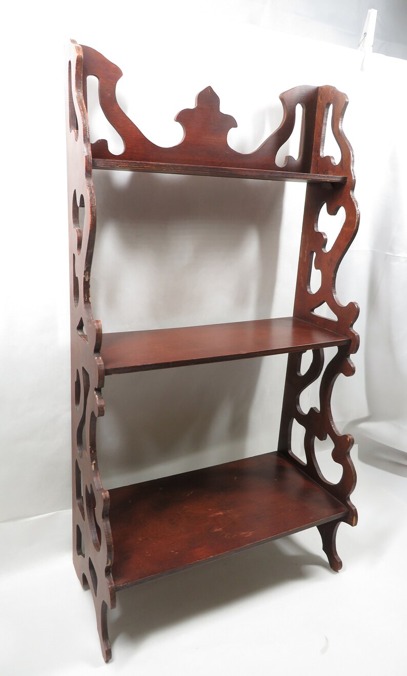 Shelf Chippendale Style Wood Vintage - Etsy