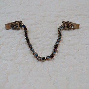 Rhinestone Sweater Guard Clip Vintage | Etsy