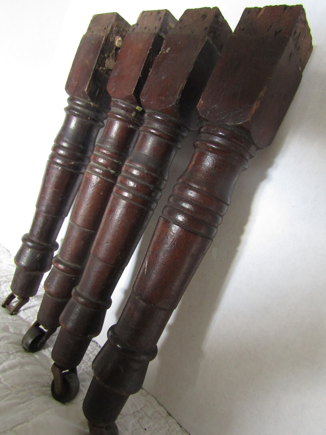 4 Furniture Legs wood Vintage salvage | Etsy