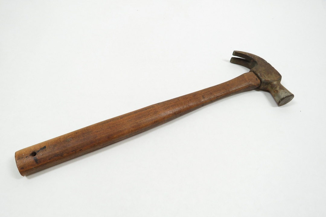 Hammer Small Finish Wood and Steel Vintage - Etsy