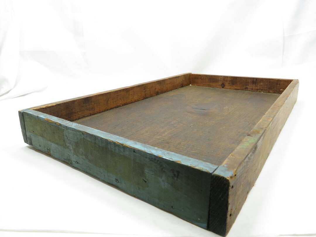 Wood Flat Box Crate Large for Storage Vintage - Etsy