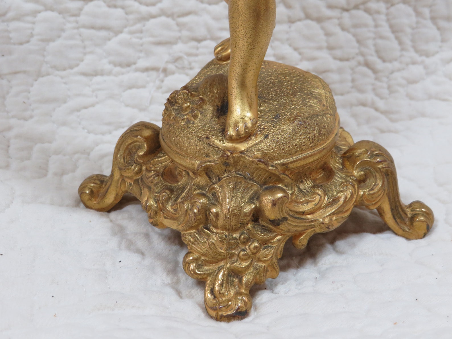 Cherub Metal Clock Stand Figure Vintage - Etsy