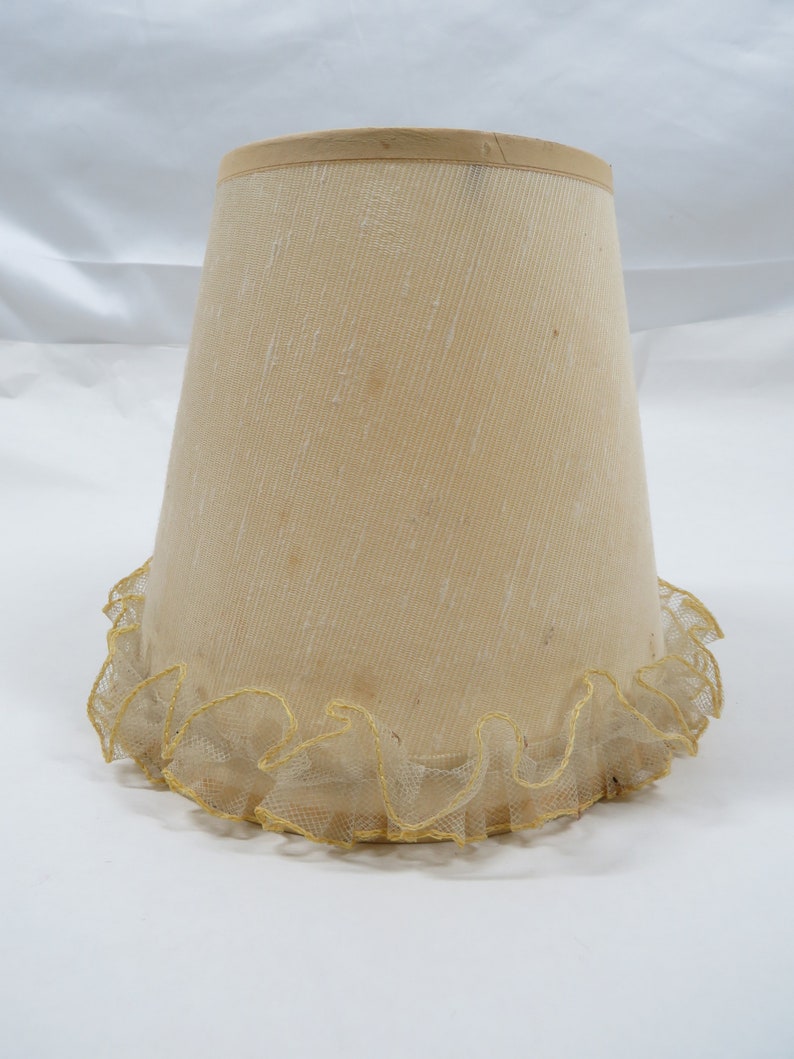 Lamp Shade Netted Ruffle Around Bottom Vintage - Etsy