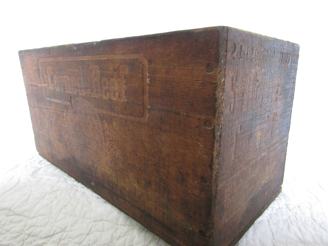 Wood Box Crate Swifts Corned Beef Antique - Etsy