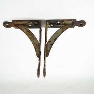 2 Vintage Metal Brackets Vintage - Etsy