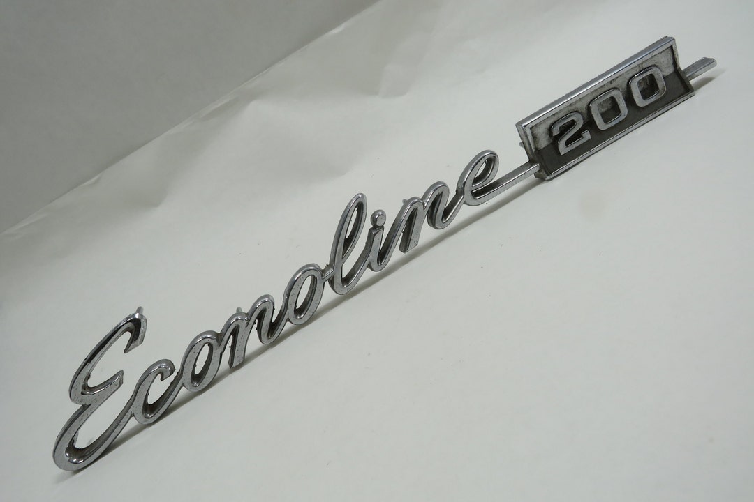 Econoline 200 Metal Auto Emblem Vintage - Etsy